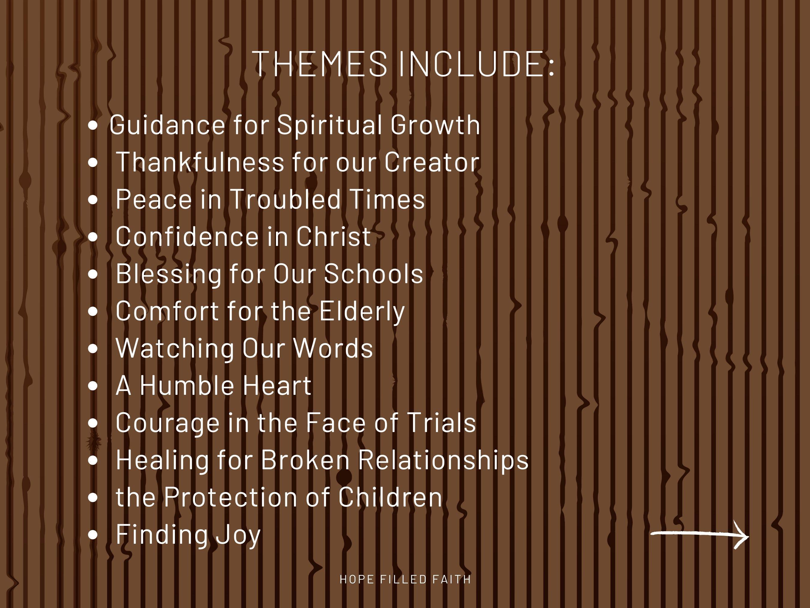Printable Prayer Guide for Prayer Meetings and Quiet Time Volume 1 With ...