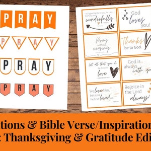 Printable Prayer Board Kit - Gratitude and Thanksgiving Edition ...