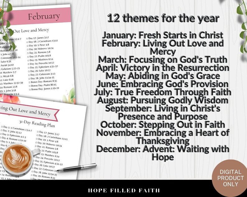 12-month Bible Reading Plan Bundle Volume 1 - Bible Study Guides W ...