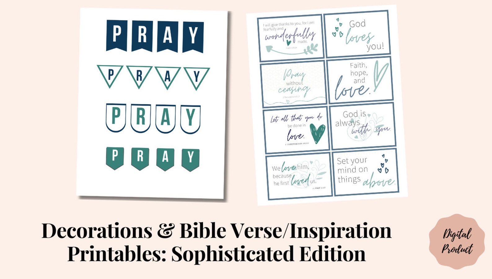 Printable Prayer Board Kit - Sophisticated Edition - Christian Church ...