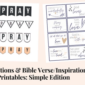 Printable Prayer Board Kit - Simple Edition - Christian Church Prayer ...