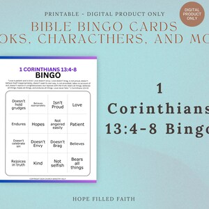 Printable Bible Knowledge 7 Game Bingo Set - Books of the Bible, Bible ...