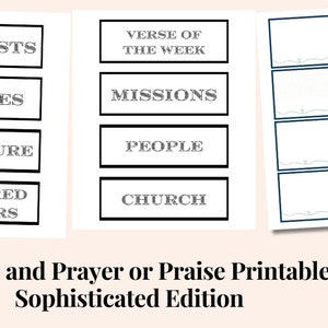 Printable Prayer Board Kit - Variety Pack - Christian Church Prayer ...