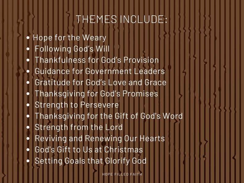 Printable Prayer Guide for Prayer Meetings and Quiet Time Volume 1 With ...