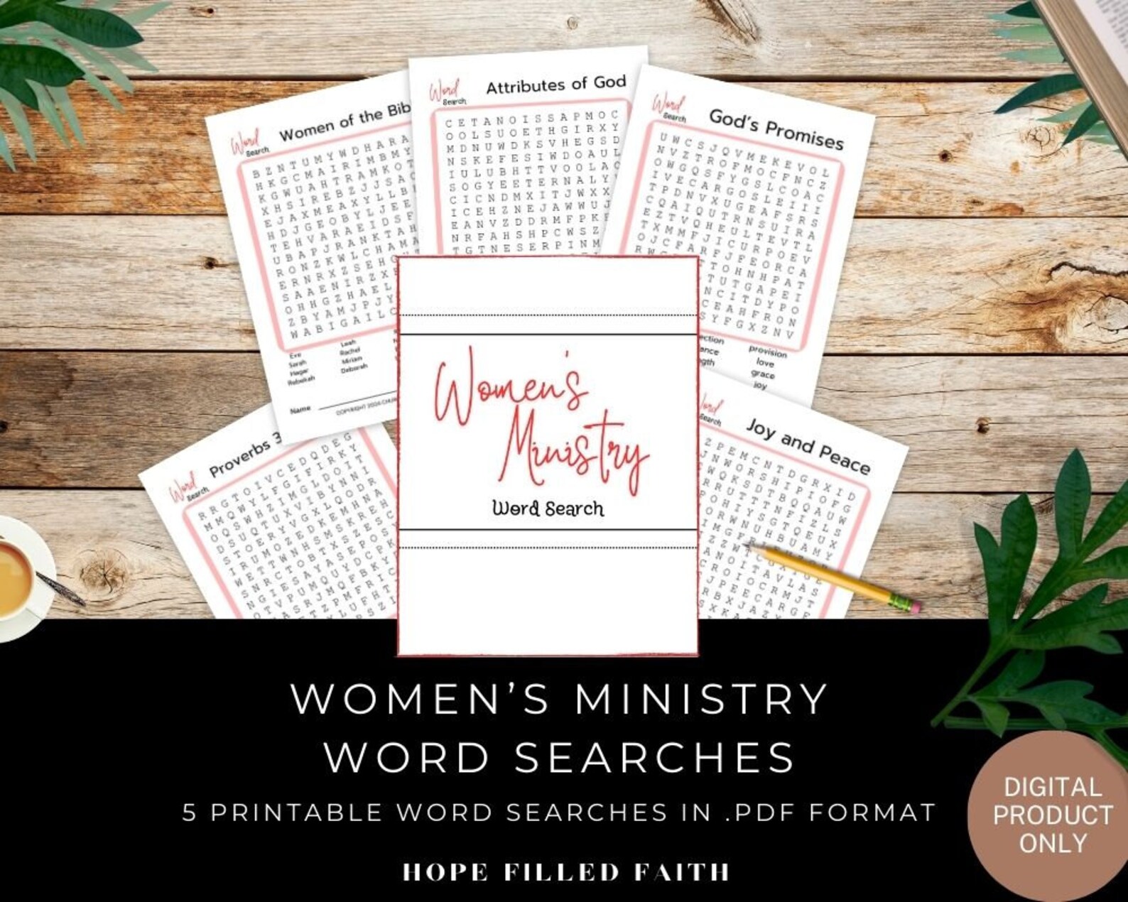 Printable Women's Ministry Word Search - Women of the Bible + More - 5 ...