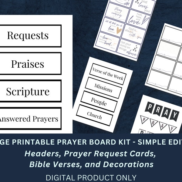 Prayer Board Kit Printable - Etsy