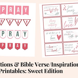 Printable Prayer Board Kit - Sweet Edition - Christian Church Prayer ...