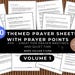 Printable Prayer Guide for Prayer Meetings and Quiet Time Volume 1 With ...