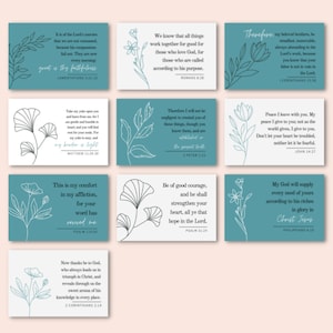 Printable Bible Verse Cards for Hope in Hard Times 4x6 Scripture Cards ...