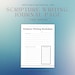 Scripture Writing Journal Worksheets | Printable .PDF 1 or 2 Page ...