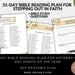 Printable Faith Bible Study Guide With Bible Reading Plan, Bible Study ...