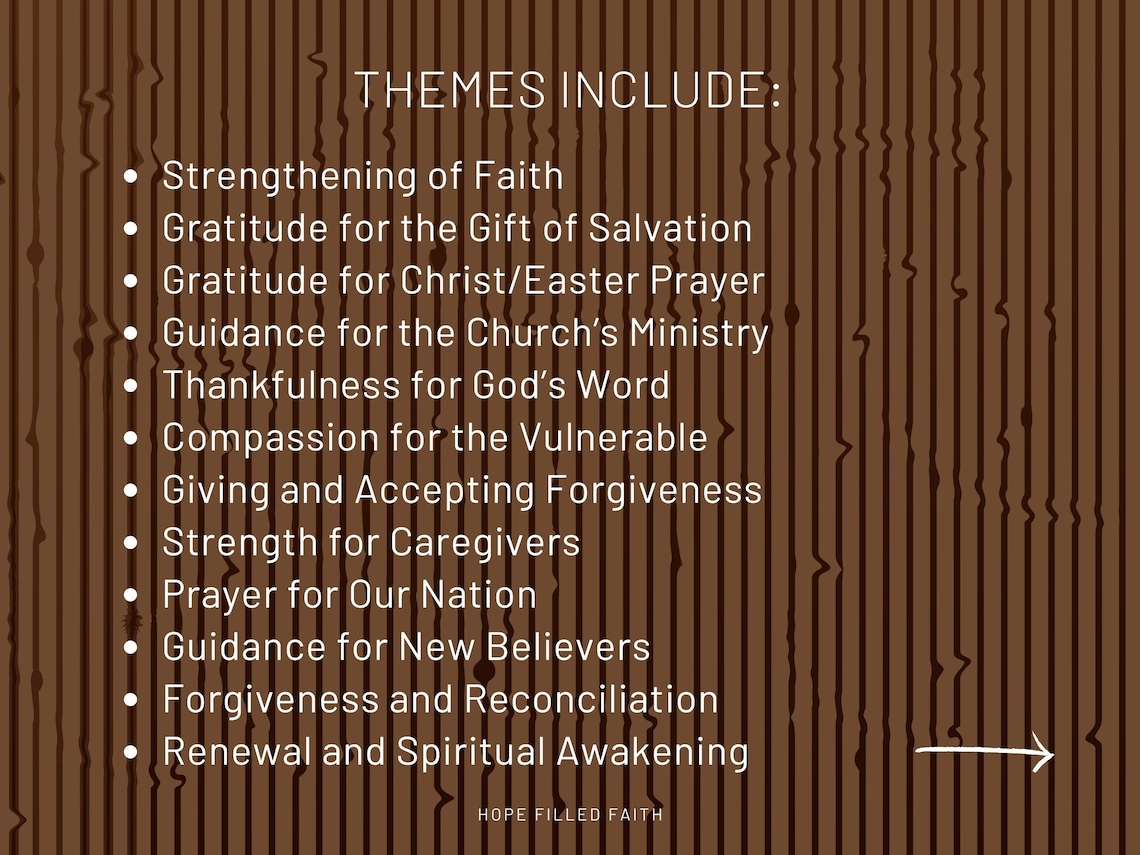 Printable Prayer Guide for Prayer Meetings and Quiet Time Volume 1 With ...