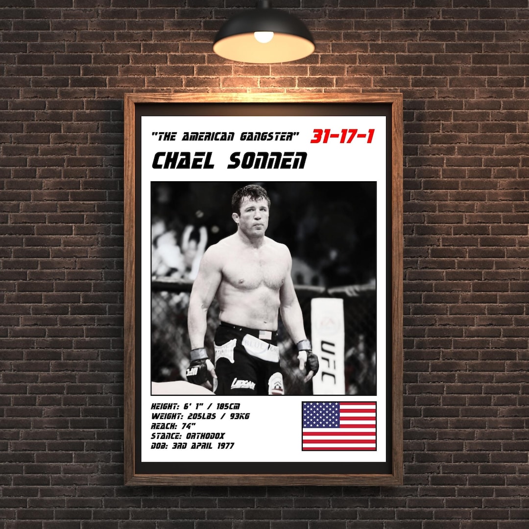 MMA Digital UFC Fighter Print - Chael the American Gangster Sonnen ...