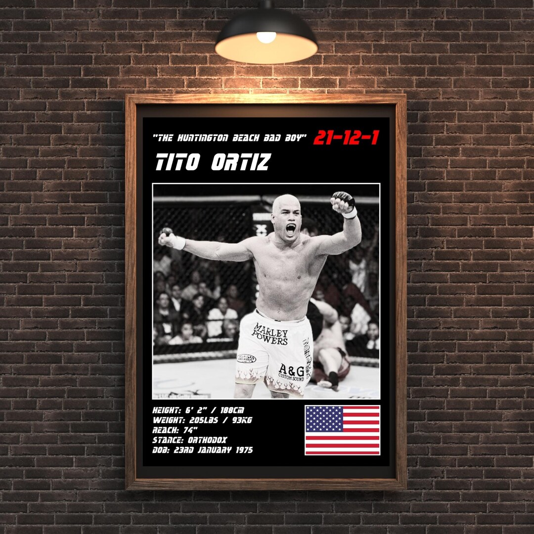 MMA Digital UFC Fighter Print - Tito the Huntington Beach Bad Boy Ortiz ...