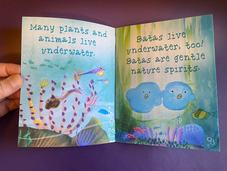 BATA UNDERWATER Children's Picture Book, Handmade, Signed by Author - Etsy