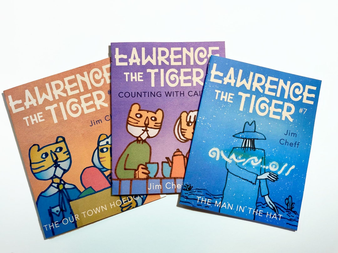 LAWRENCE THE TIGER Books Seven, Eight and Nine -- All-age Mini-comic ...