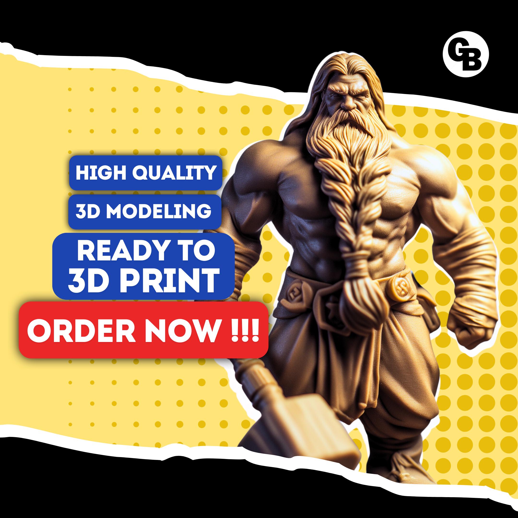 Custom 3D Model for 3D Printing Model 3D Printing on Demand Custom 3D Character Modeling Custom ...