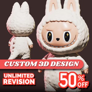 Custom 3D Modeling for Printing | Personalized Labubu Figure | Anime ...
