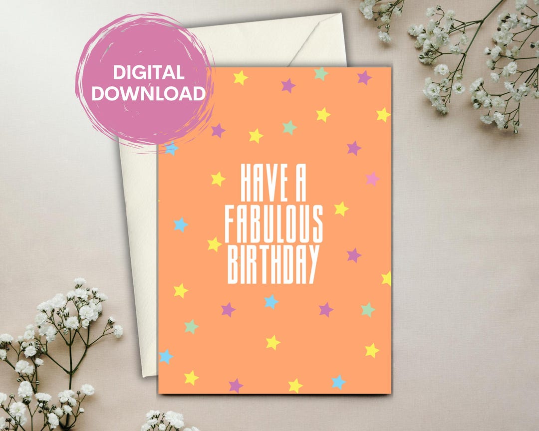 Bright Birthday Card, Funky Birthday Card, Birthday Card for Her ...