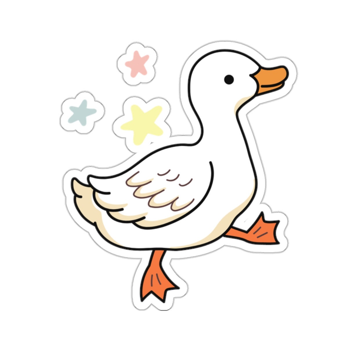 Super Cute Duck Sticker - Etsy