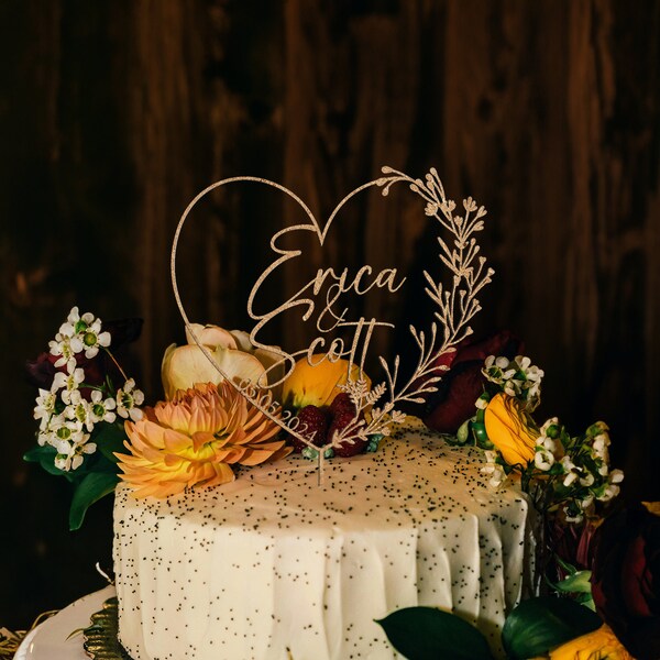 Gold Cake Topper - Etsy