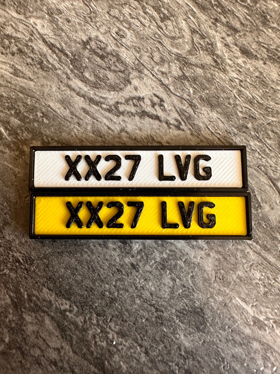 Custom Scale 3D Printed Number Plates 1/10, 1/5,1/12 Any Combinations ...
