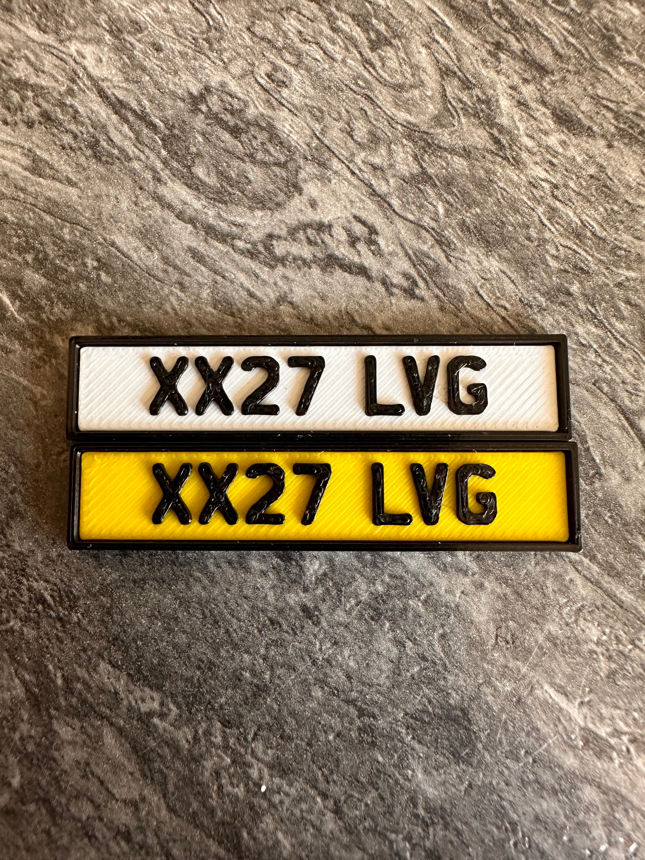 Custom Scale 3D Printed Number Plates 1/10, 1/5,1/12 Any Combinations ...