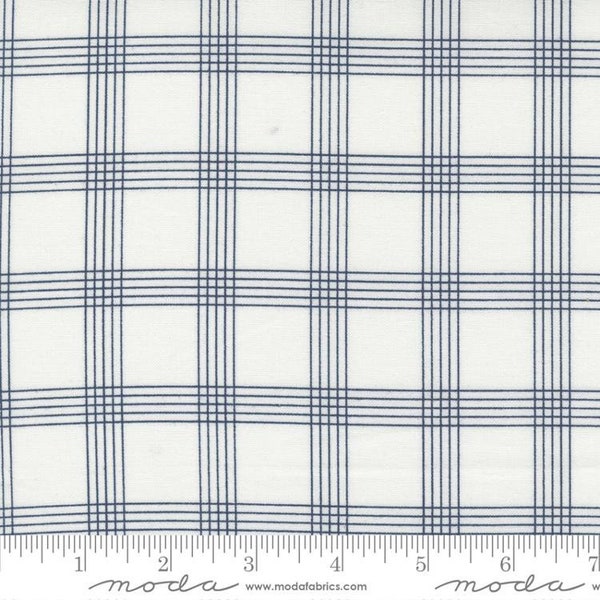 Navy Plaid Nantucket Summer Fabric - Etsy