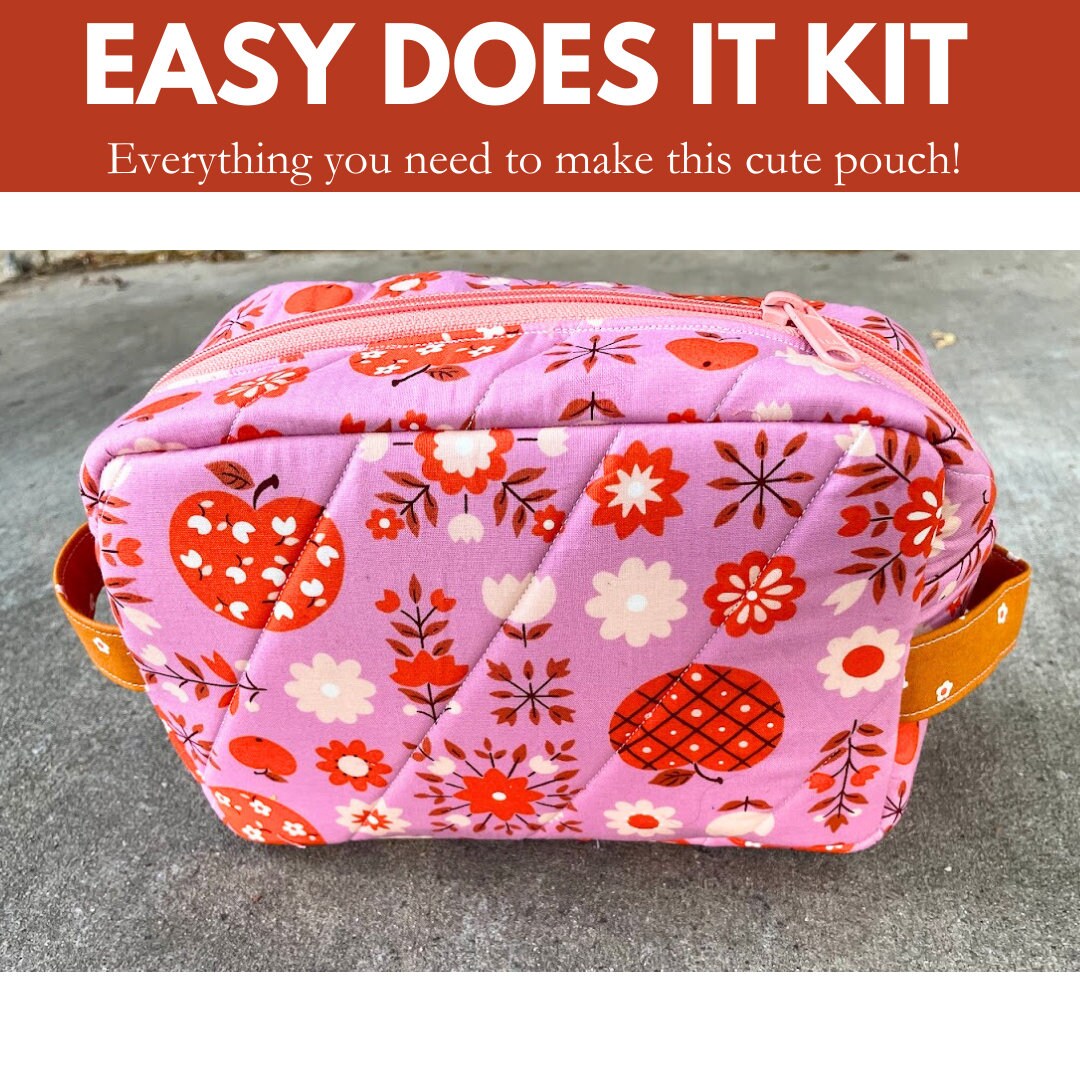 Easy Does It Zipper Pouch Kit everything You Need Finished Size 6 X 9 X ...