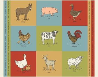 Farmstead Cut and Sew Book Panel Multi by Stacy Iest Hsu for Moda ...