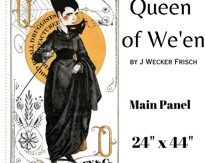 Queen of We'en Main Panel by J Wecker Frisch for Riley Blake Designs ...