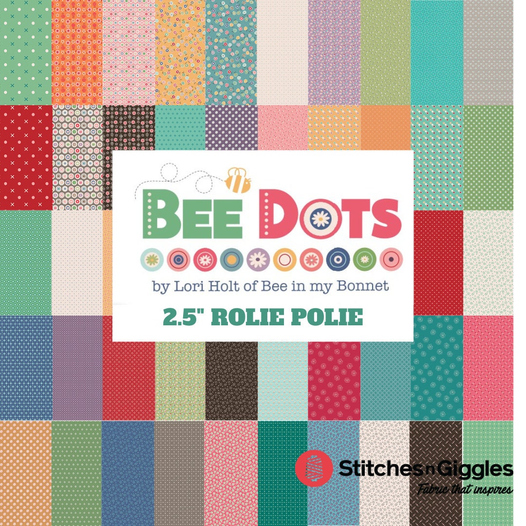 Sale Bee Dots 2.5 Rolie Polie by Lori Holt for Riley Blake Designs RP ...