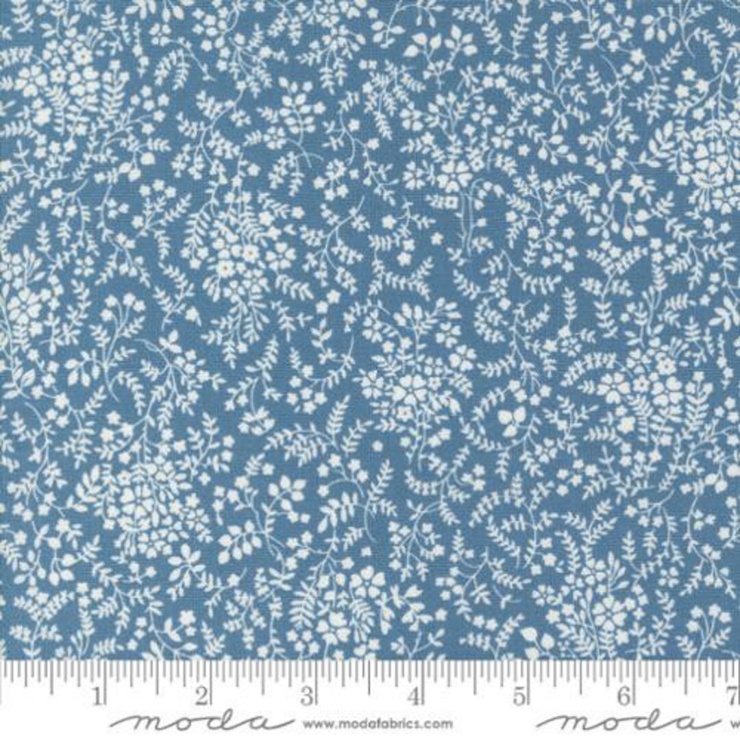 Shoreline Medium Blue Breeze Yardage by Camille Roskelley for Moda ...