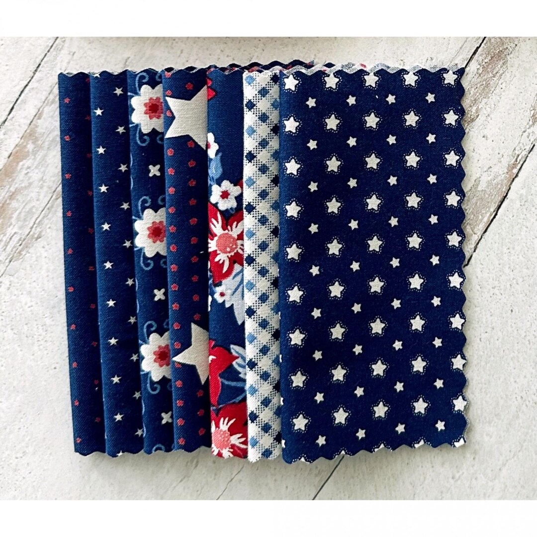 Star Spangled Custom Fat Quarter Bundle Dark Blue by April Rosenthal ...