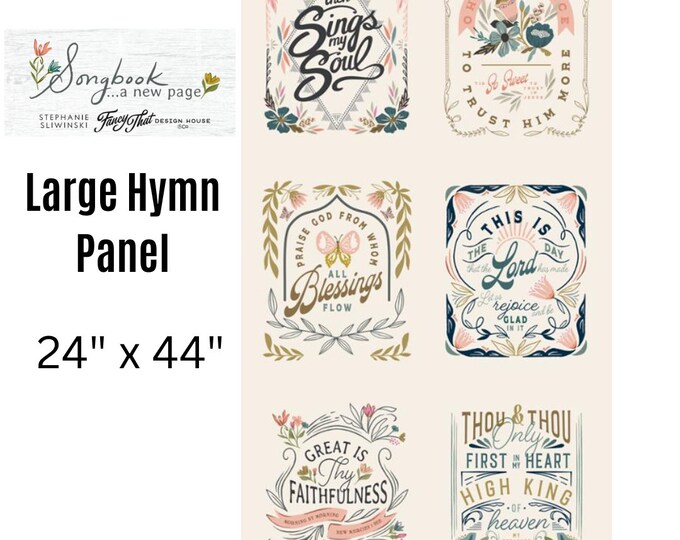 Songbook a New Page Large Hymn Panel by Fancy That Design House for ...