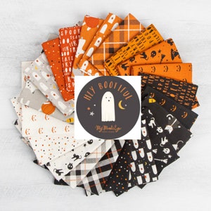 Hey Bootiful off White Dots Yardage by My Mind's Eye for Riley Blake ...