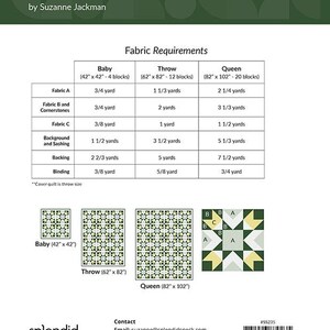 Louisa Quilt Pattern by Suzanne Jackson for Splendid Speck | 3 Size ...