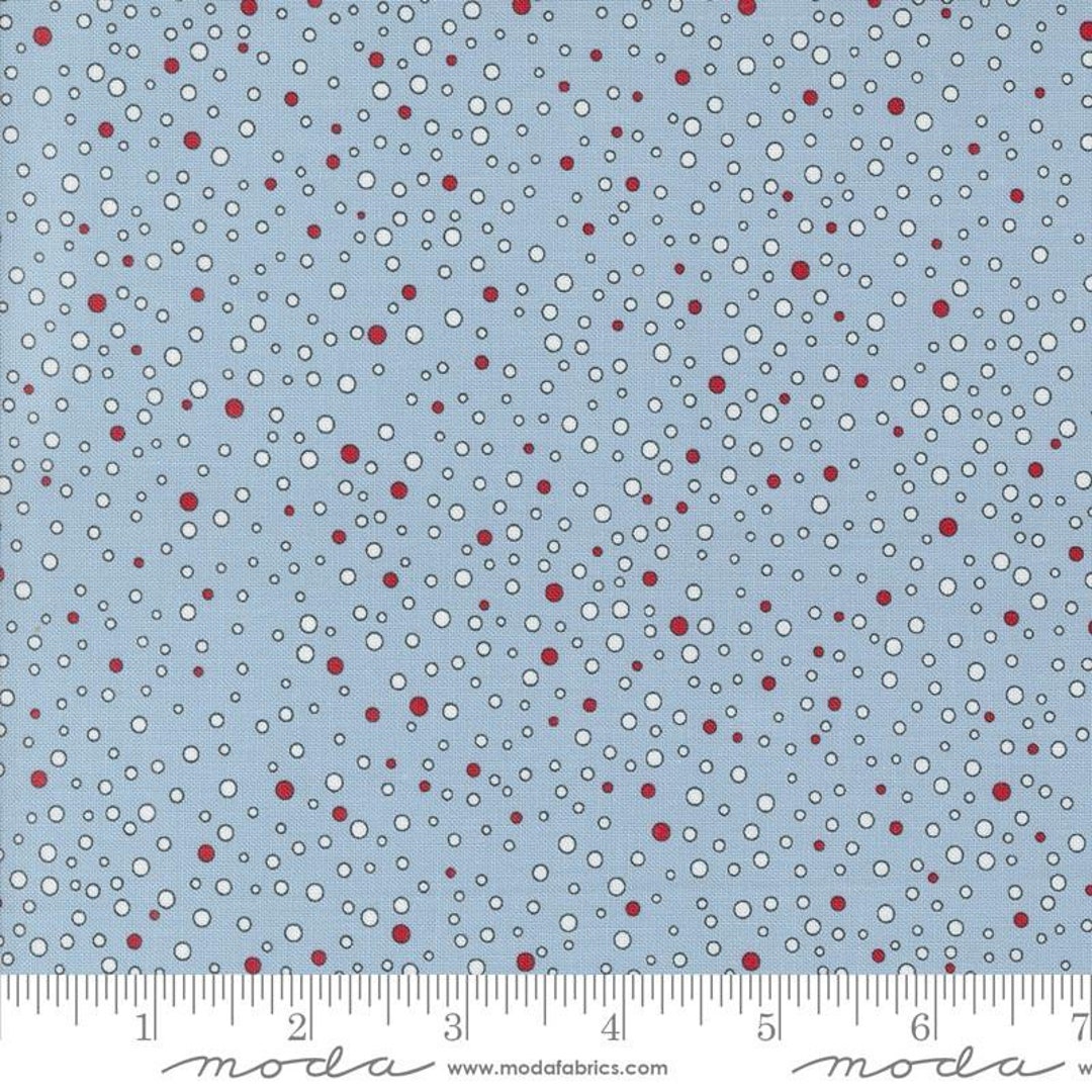 On Dasher Snowballs Frost Yardage by Sweetwater for Moda Fabrics 55665 ...