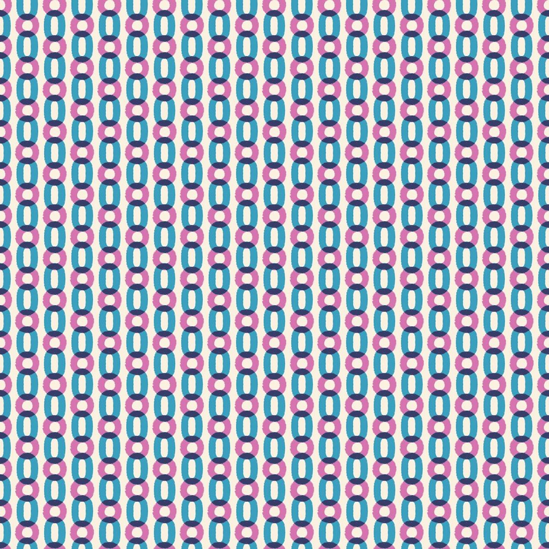 Salutations Uh Oh Vintage Blue Yardage by Rashida Coleman Hale for Ruby ...