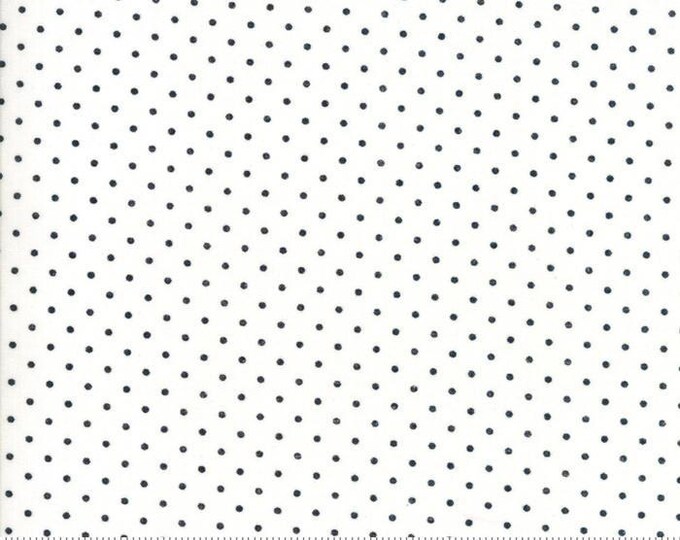 Essential Dots White Black Moda Fabrics Basic Dots 100% Cotton Fabric ...