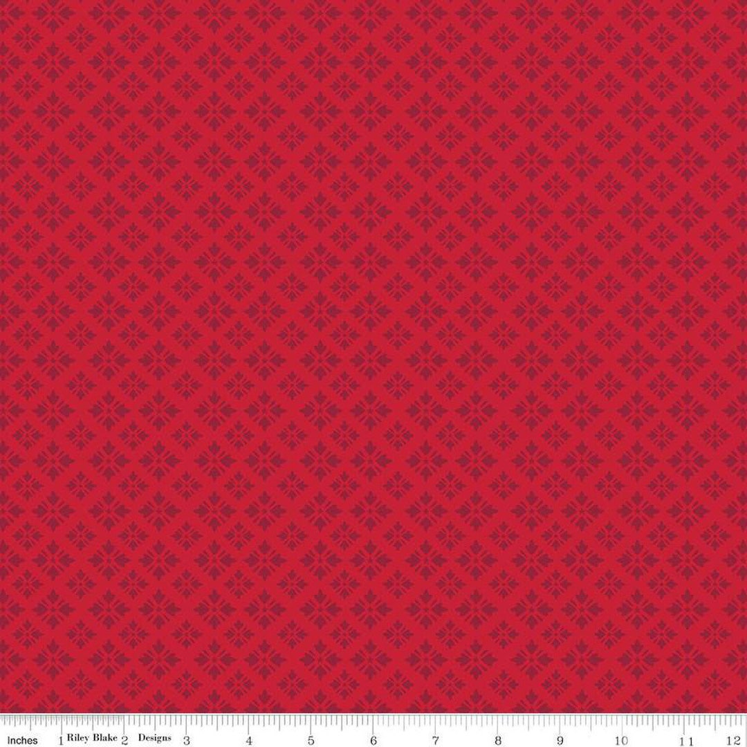 American Beauty Red Geo Yardage by Dani Mogstad for Riley Blake Designs ...
