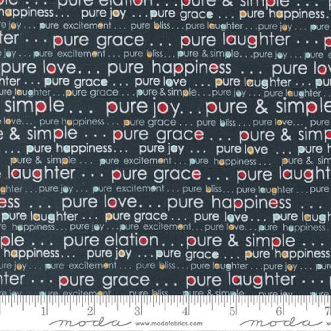 Vintage Indigo Pure and Simple Yardage by Sweetwater for Moda Fabrics ...