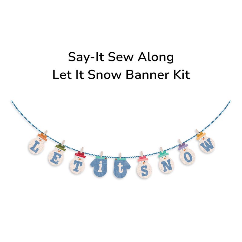 Let It Snow Banner - Etsy