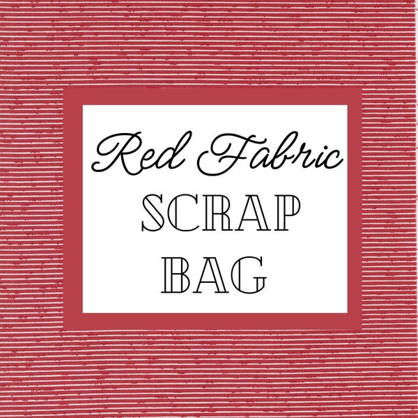 Fabric Scrap Bag - Etsy