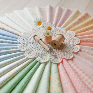 Cottage Charm Paneling Powder Blue Yardage by Heather Briggs of My Sew ...