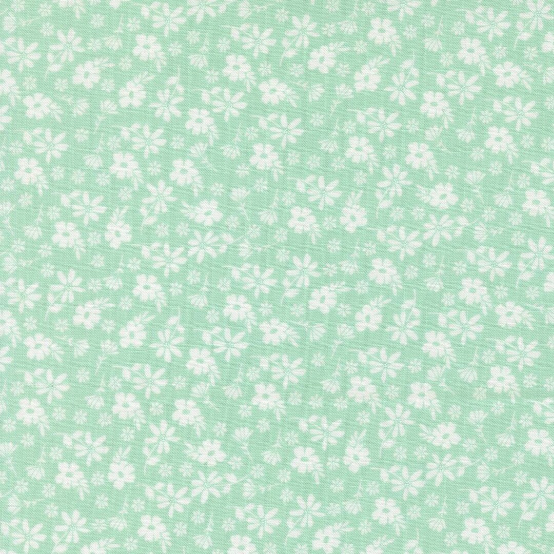 Delightfully Yours Blossoms Aqua by Sherri & Chelsi for Moda Fabrics ...