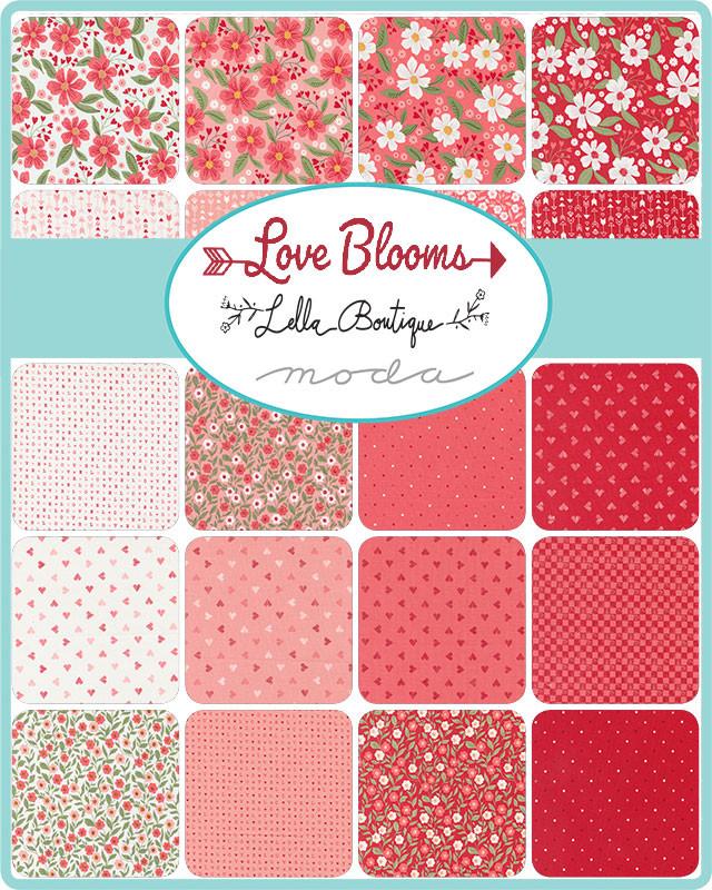 Love Blooms LOVE Text and Words Lace Yardage by Lella Boutique for Moda ...