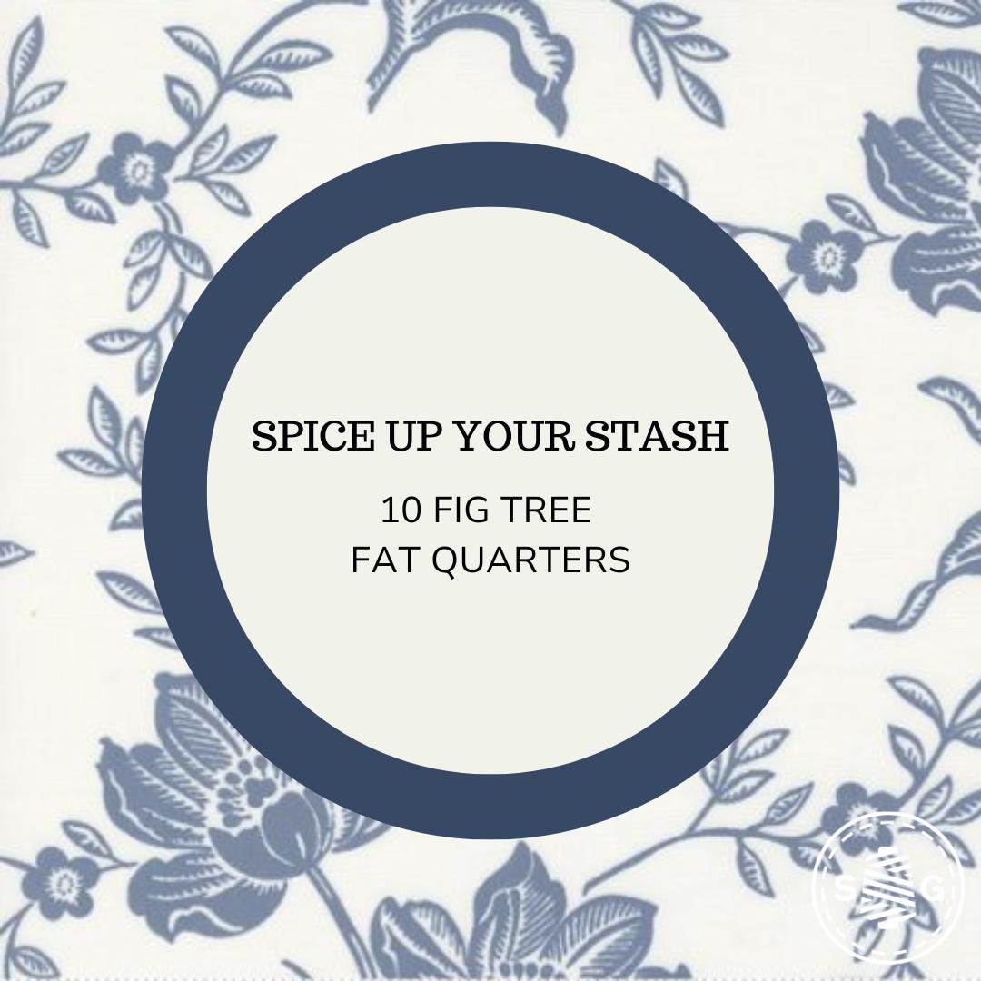 Spice up Your Stash | Fig Tree & Co Curated Fat Quarter Bundle | 8 Fat ...