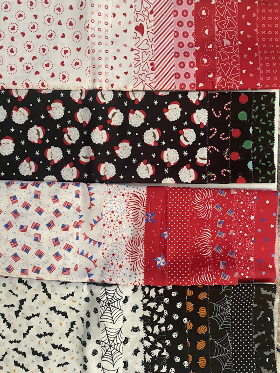 Moda Collection Sampler Pack | Factory Cut Fabric Samples | Holiday ...