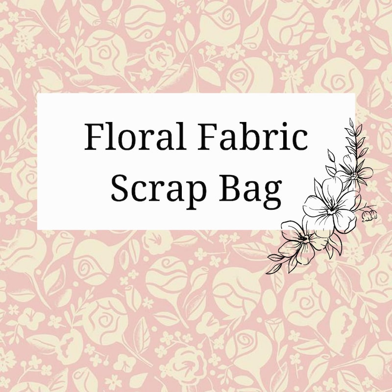 Fabric Scrap Bag - Etsy